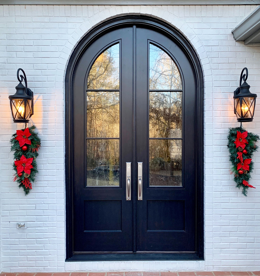 Modern French Arched Double Doors – Masterpiece Doors