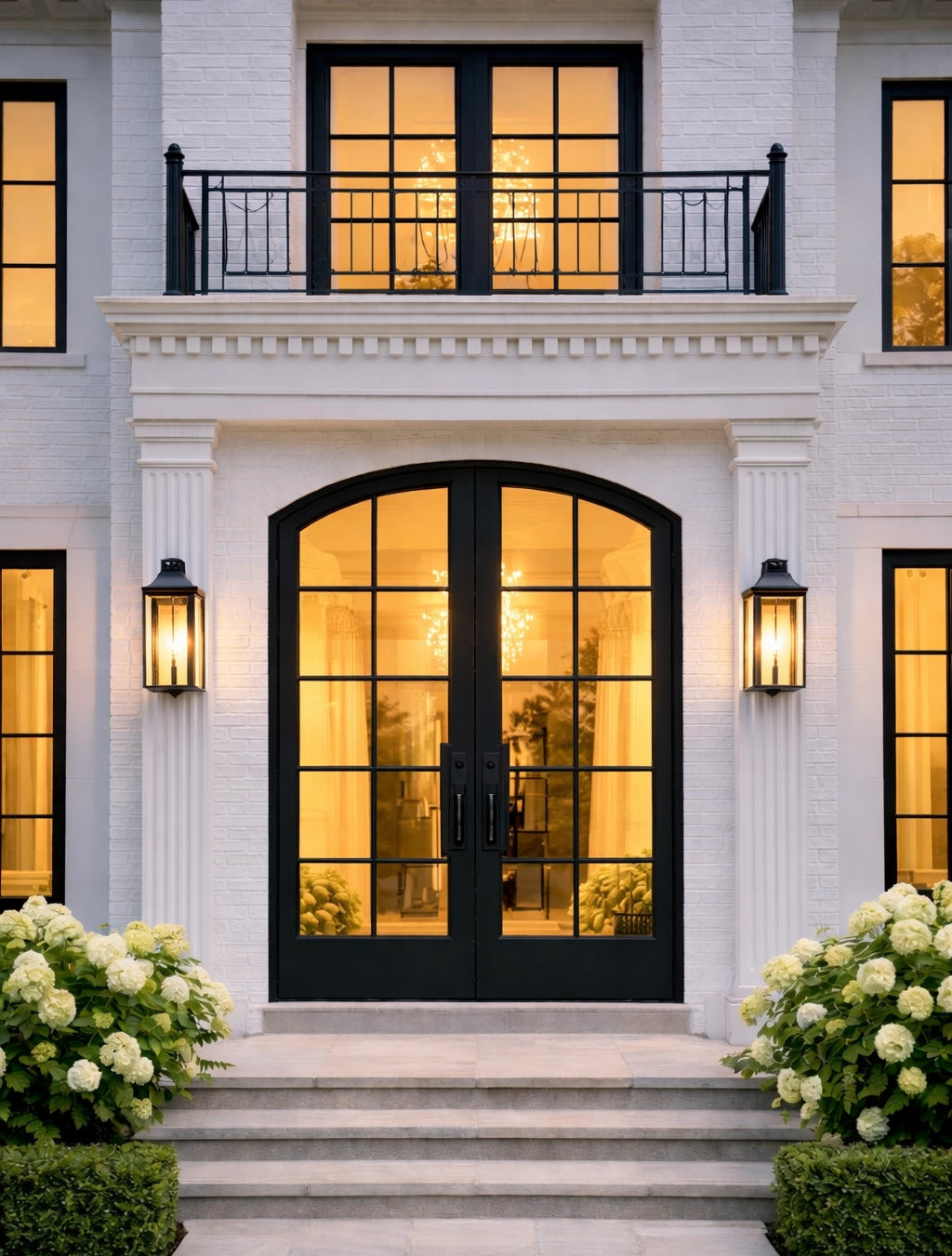 Factory French 10 Lite Segment Radius Double Doors – Masterpiece Doors